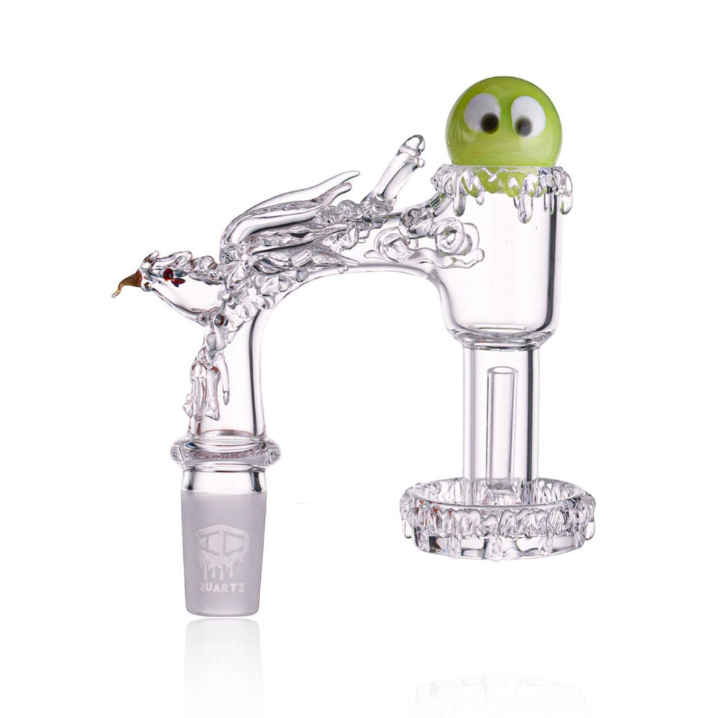 IC Quartz Luminous - B Eagle Banger – 14mm Male 90° Full Weld – IC Glass