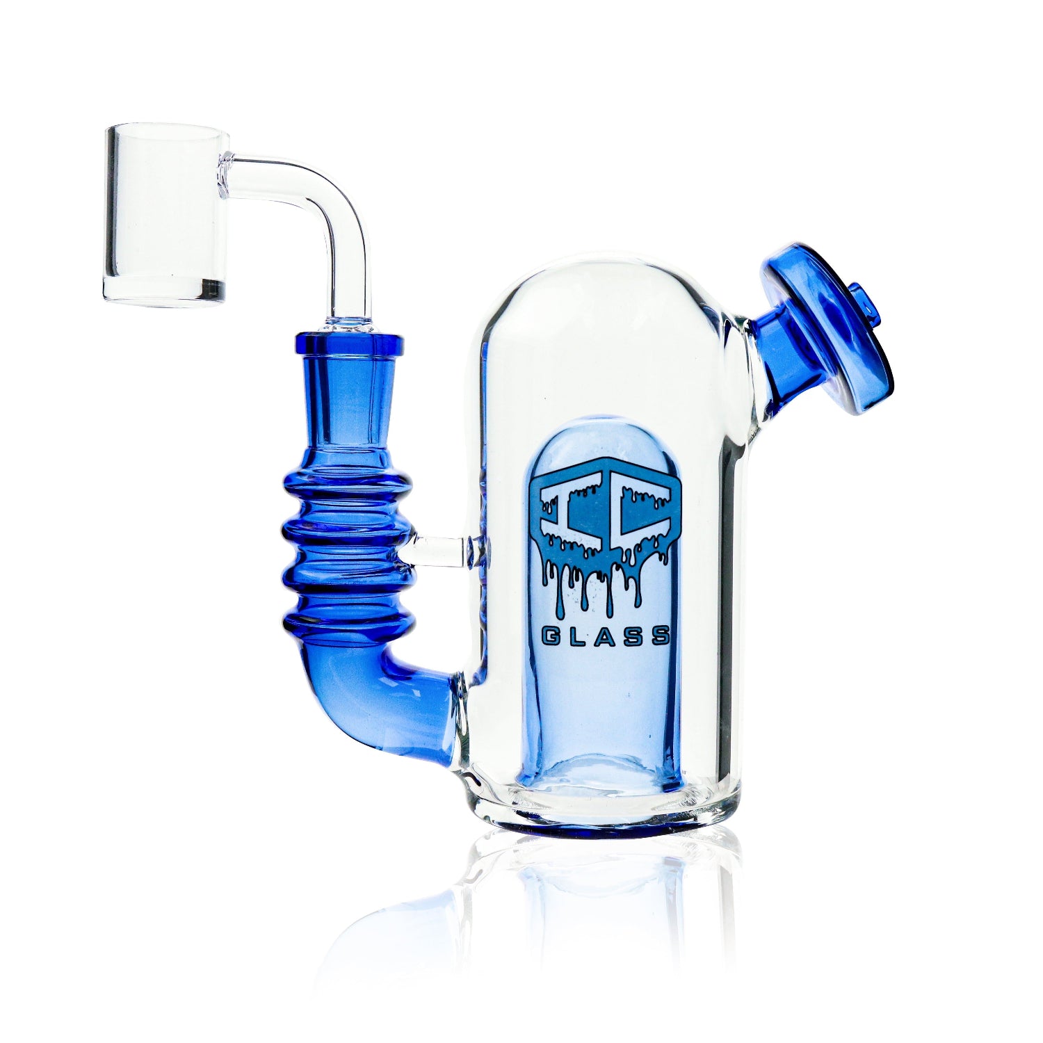 IC Glass Thumb Puppet Dab Rig | Mini Dab Rig with Built-In Banger