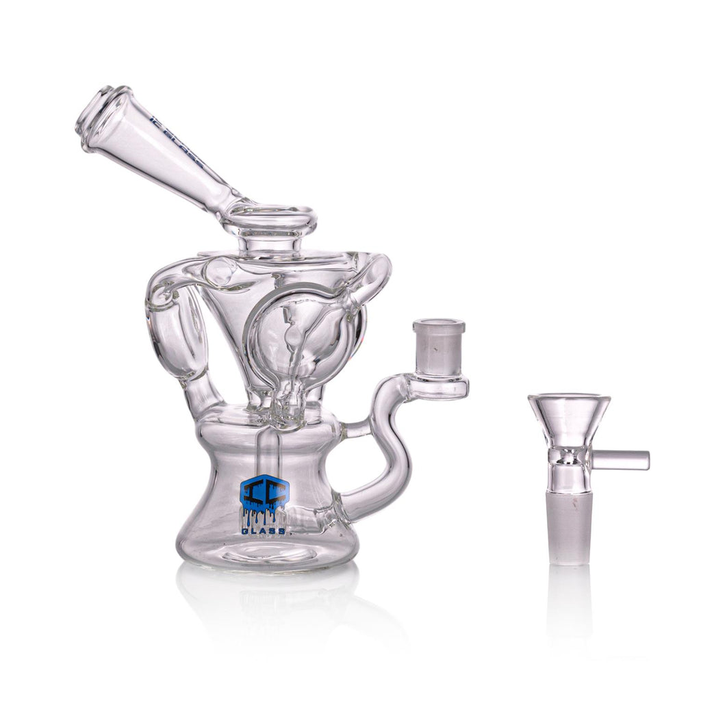 IC GLASS - Triple Disc Recycler with Side Neck and Triple Drain – IC Glass